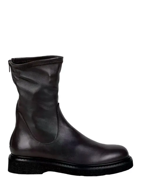 GUGLIELMO ROTTA Kent Rear-zip Ankle Boots - Brown