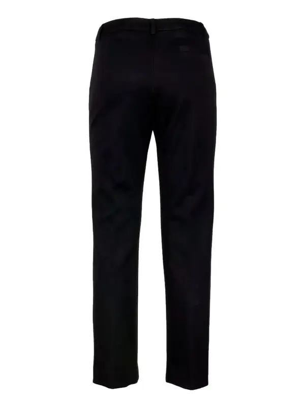 VICARIO CINQUE Straight-leg Cropped Trousers - Black