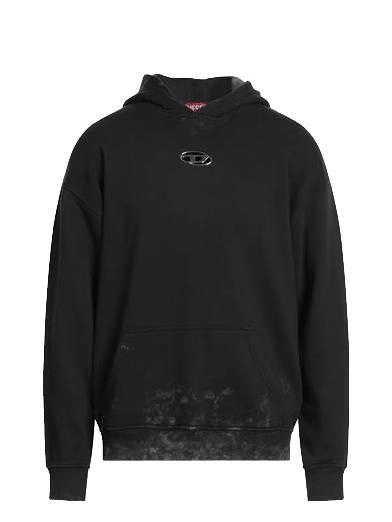 DIESEL® Sweatshirt Size Cotton, Elastane - Black