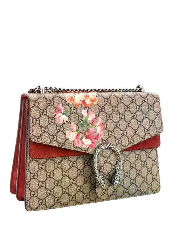 Gucci Dionysus Bag Blooms Print Gg Coated Canvas Medium Shoulder Bag - Brown