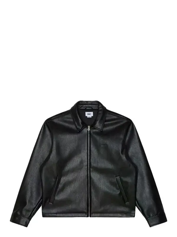 Obey Workman Faux-leather Jacket - Black