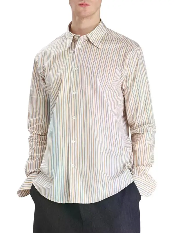 Barena Venezia Maridola Lubio Vertical-stripe Long-sleeve Shirt - Neutrals