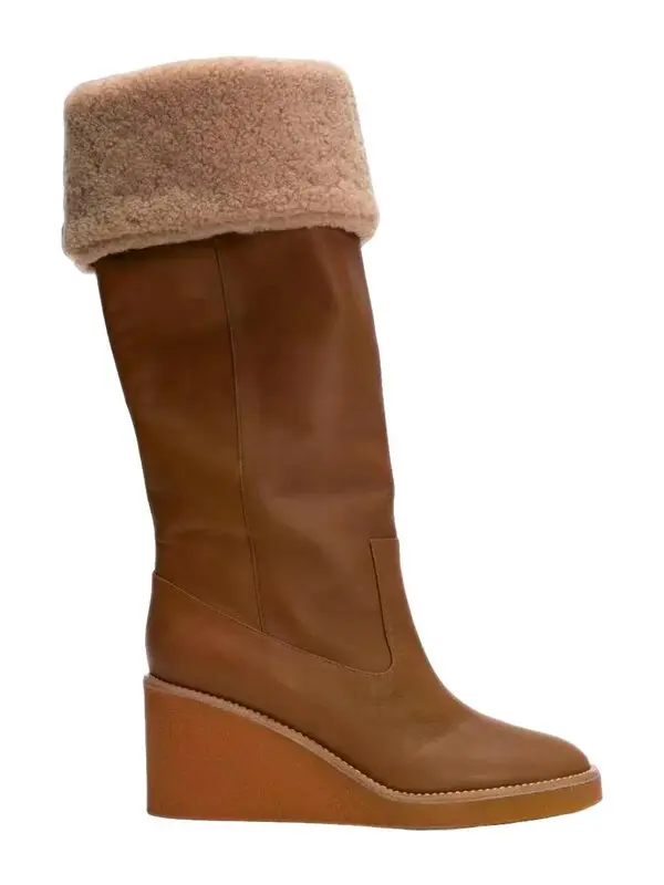 ODISSI Alma Wedge Ankle Boots - Neutrals