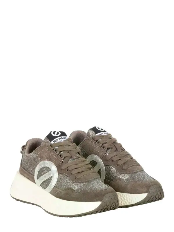 NO NAME Carter Jogger W Logo-patch Panelled Sneakers - Neutrals