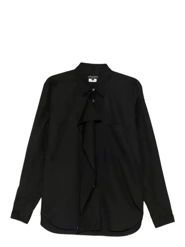 Comme Des Garçons Asymmetric-panel Shirt - Black