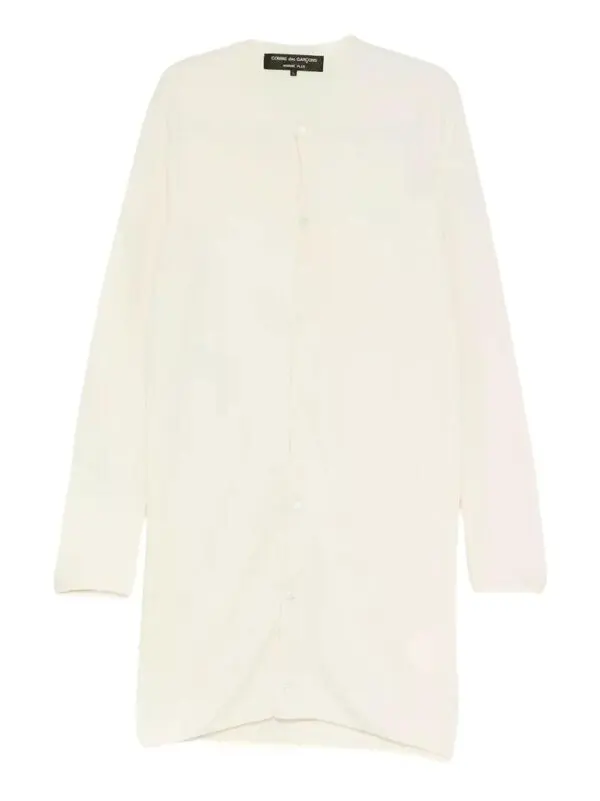 Comme Des Garçons Button-up Cardigan - Neutrals