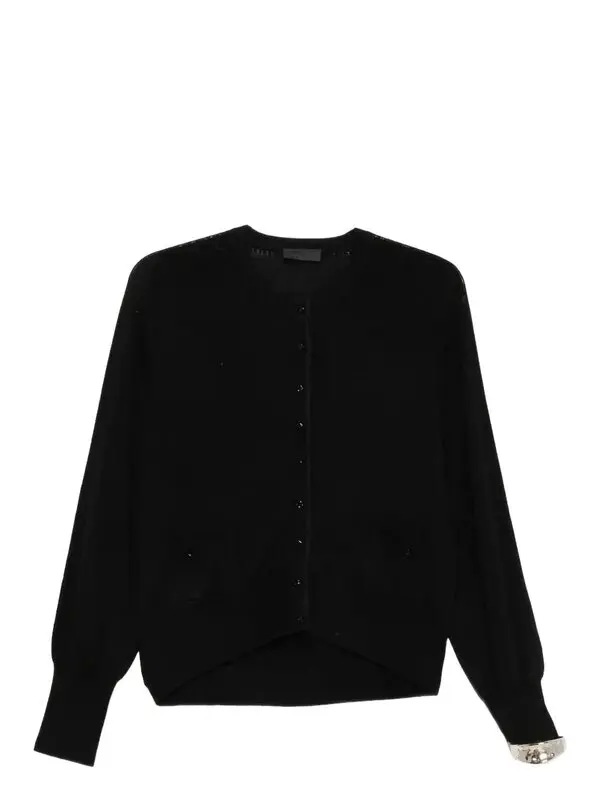 Liu Jo Button-fastening Wool Cardigan - Black