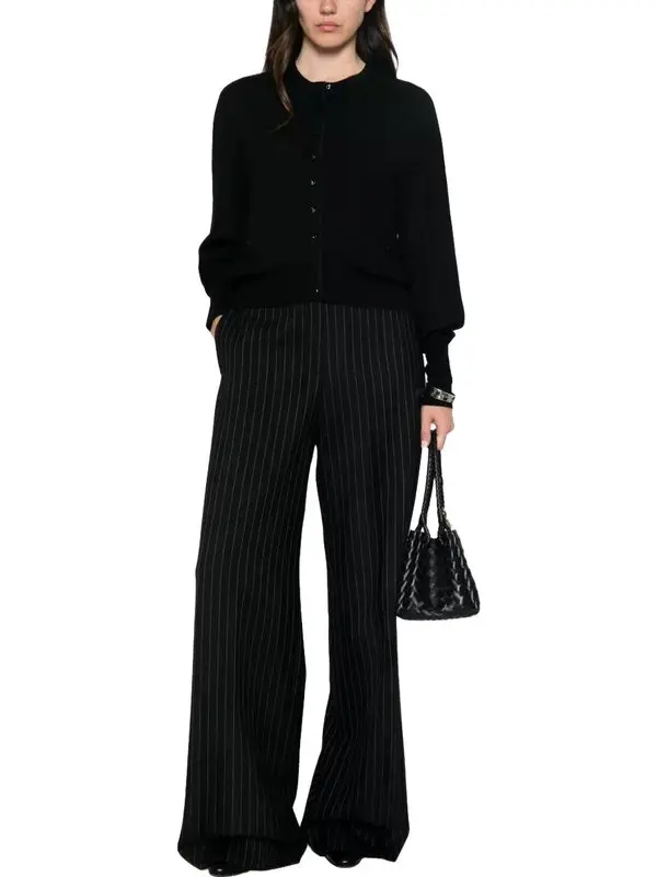 Liu Jo Button-fastening Wool Cardigan - Black