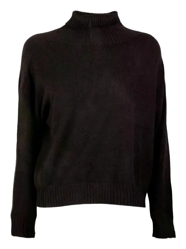 CINQUE Ribbed-knit High-neck Sweater - Black