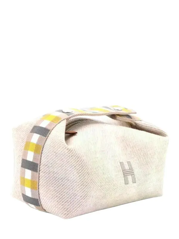 Hermès Bride-a-brac Travel Case Wool Pm Pouch - Neutrals