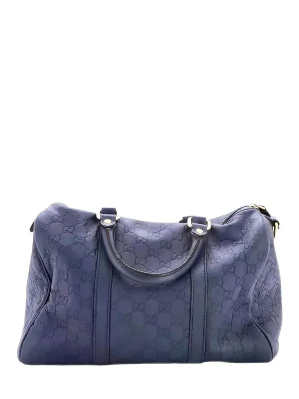 Gucci Joy Boston Bag Guccissima Leather Medium Handbag - Blue