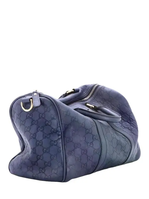 Gucci Joy Boston Bag Guccissima Leather Medium Handbag - Blue