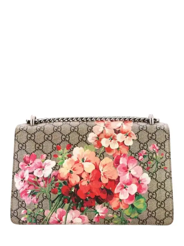 Gucci Dionysus Bag Blooms Print Gg Coated Canvas Small Shoulder Bag - Brown