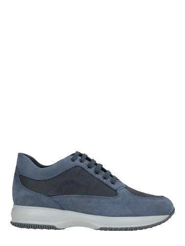 Hogan Sneakers Size Soft Leather, Textile Fibers - Blue