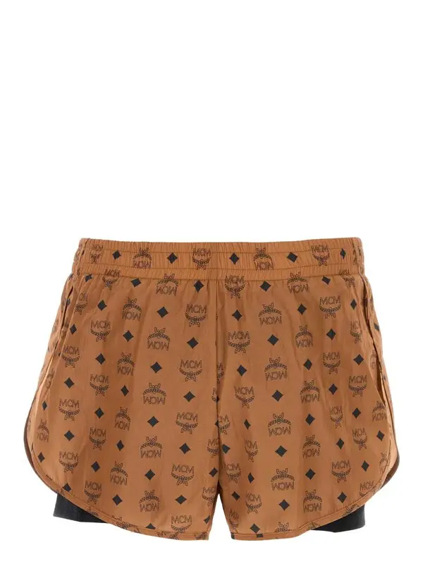 Mcm Printed Nylon Shorts - Multicolor
