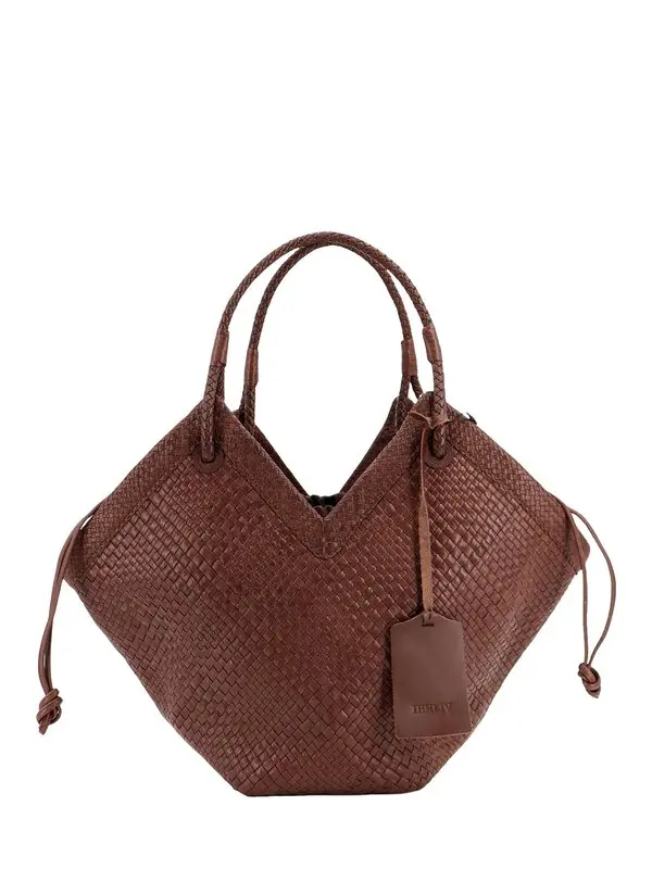 IBELIV Trinity Large Vegetable Leather Shoulder Bag - Brown