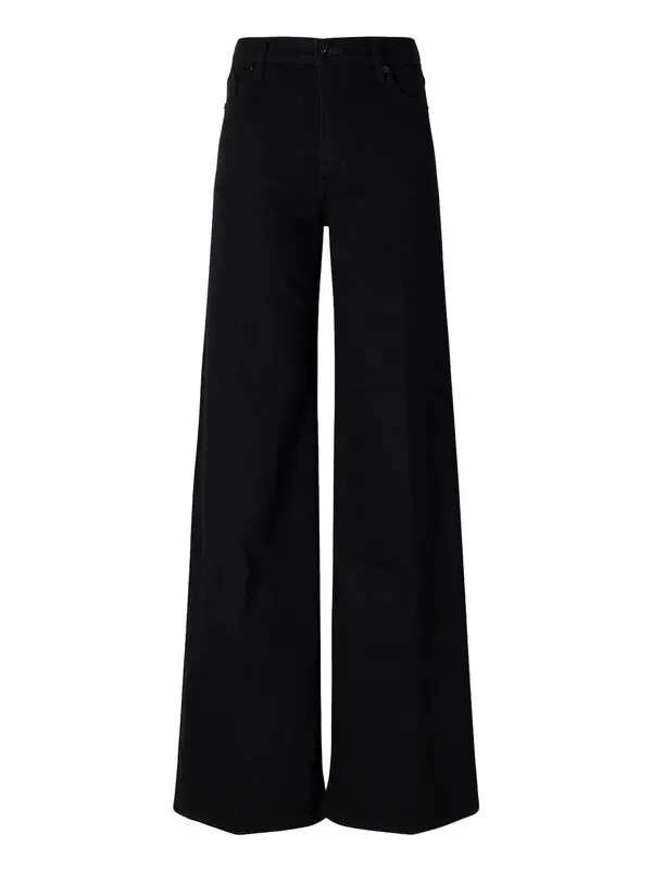 FRAME The Palace High-rise Flared Stretch Jeans - Black