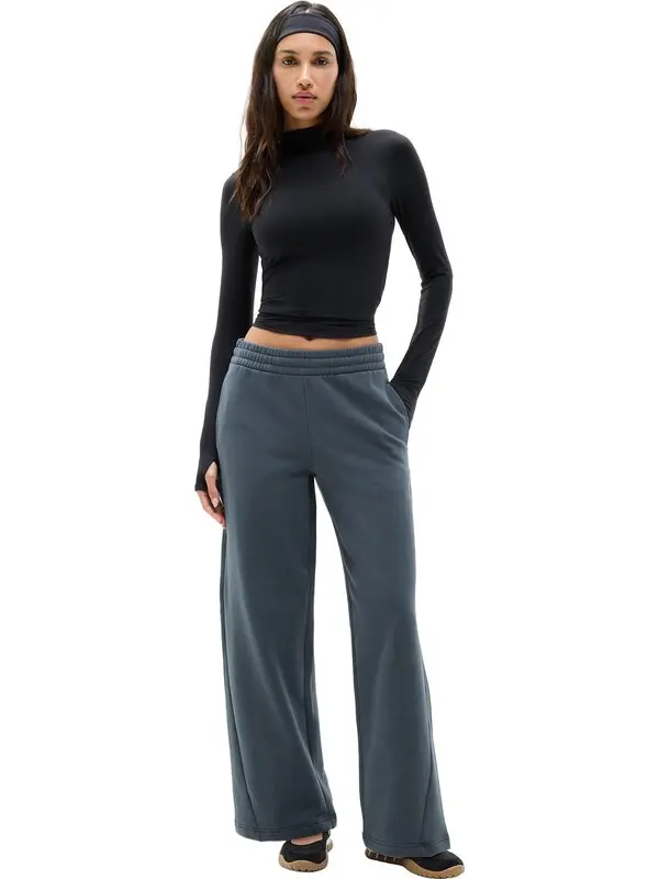 Athleta Forever Fleece Classic Wide Leg - Nightfall