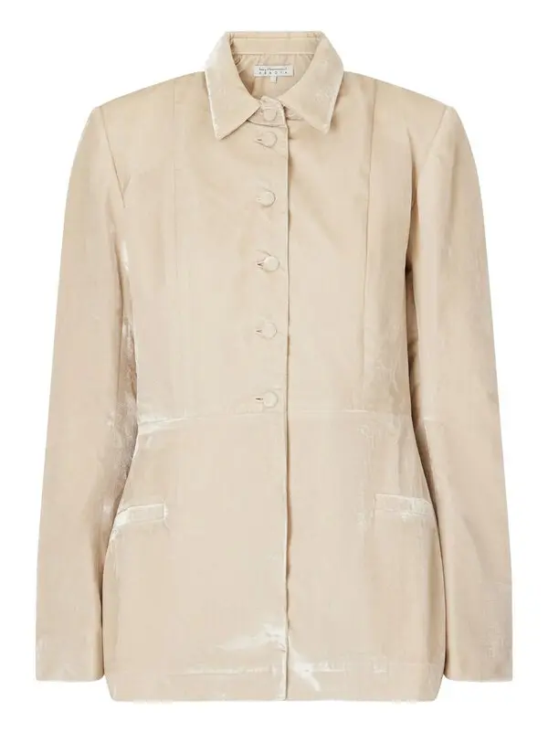 ABADIA Velvet Jacket - Neutrals