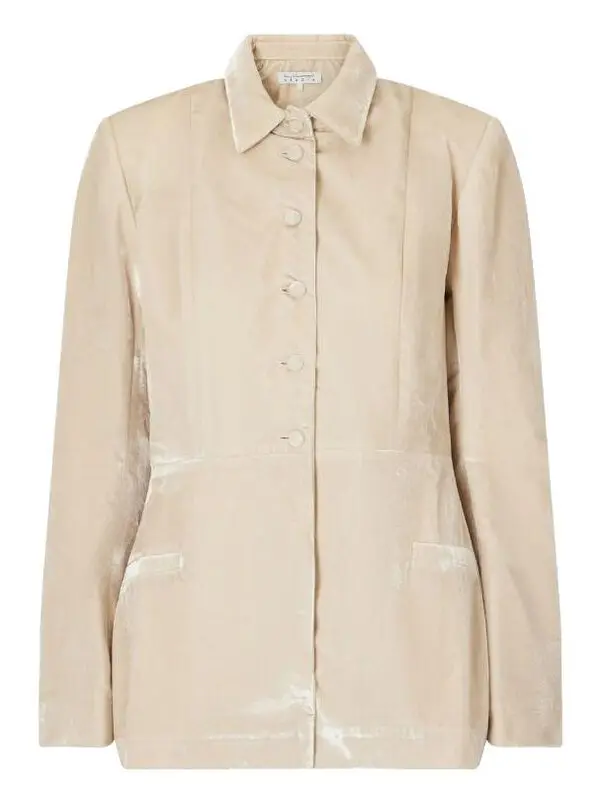 ABADIA Velvet Jacket - Neutrals