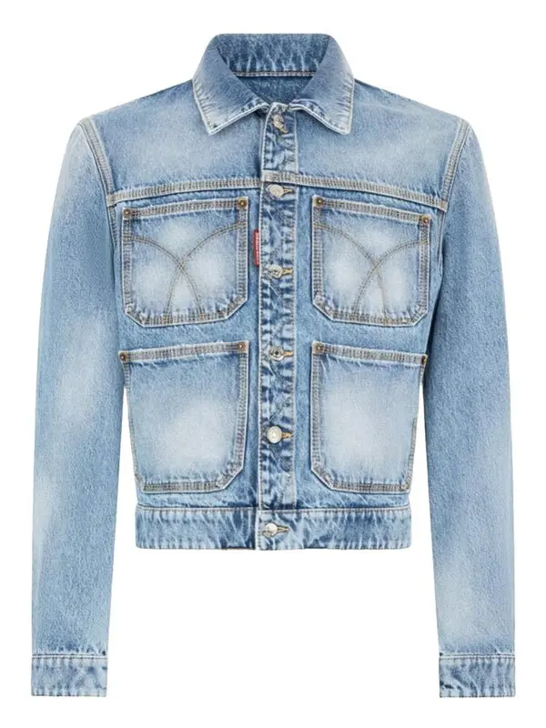 Dsquared2 Button-up Denim Jacket - Blue