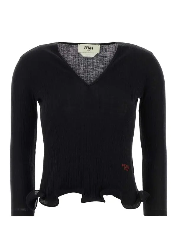 Fendi Wool Top - Black