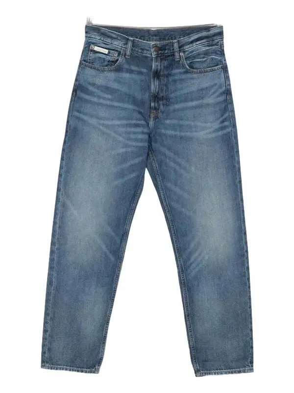 Calvin Klein Faded Straight-leg Jeans - Lefla