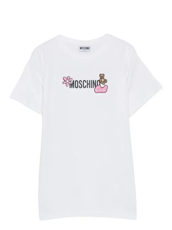 Moschino Short-sleeve Logo-print T-shirt - White