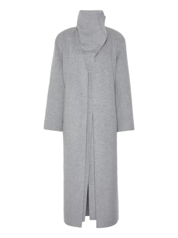 Sportmax Assenso Long Coat - Medium Grey