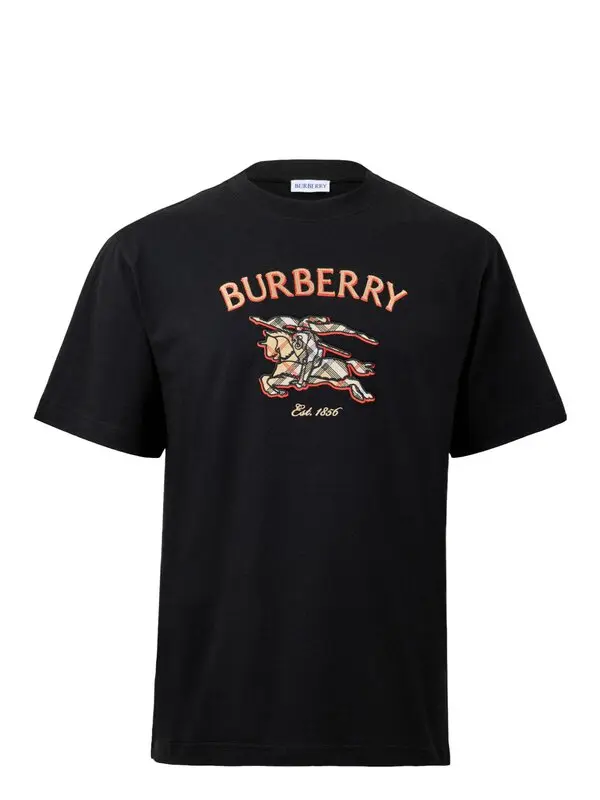 Burberry Simple Short-sleeved T-shirt - Black