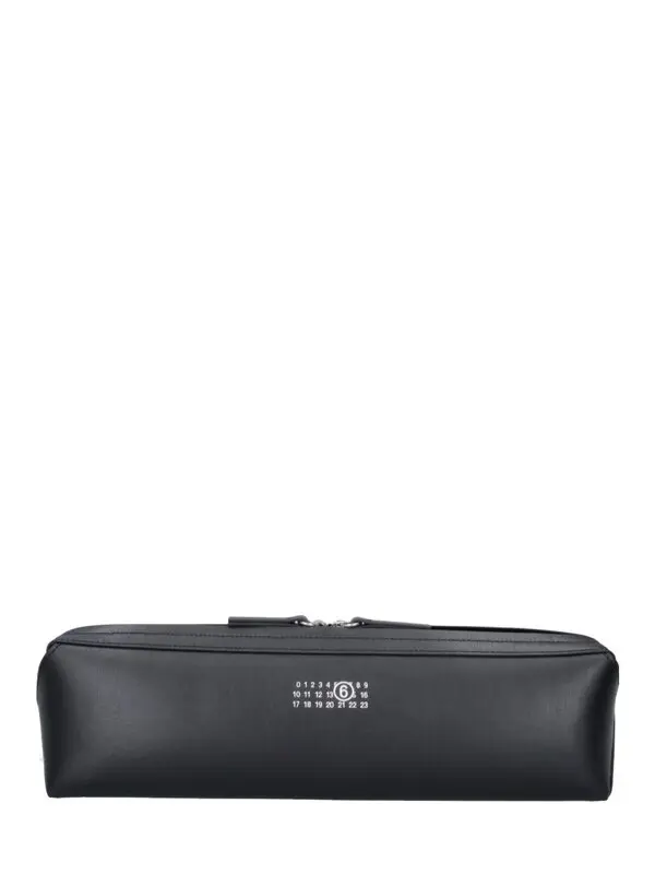 MAISON MARGIELA New Logo Printed Clutch Bag - Black