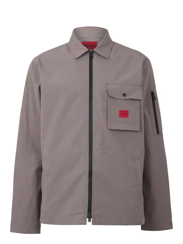 Hugo Boss Cotton Work Jacket - Gray
