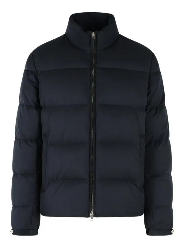 Zegna Quilted Down Jacket - Blue
