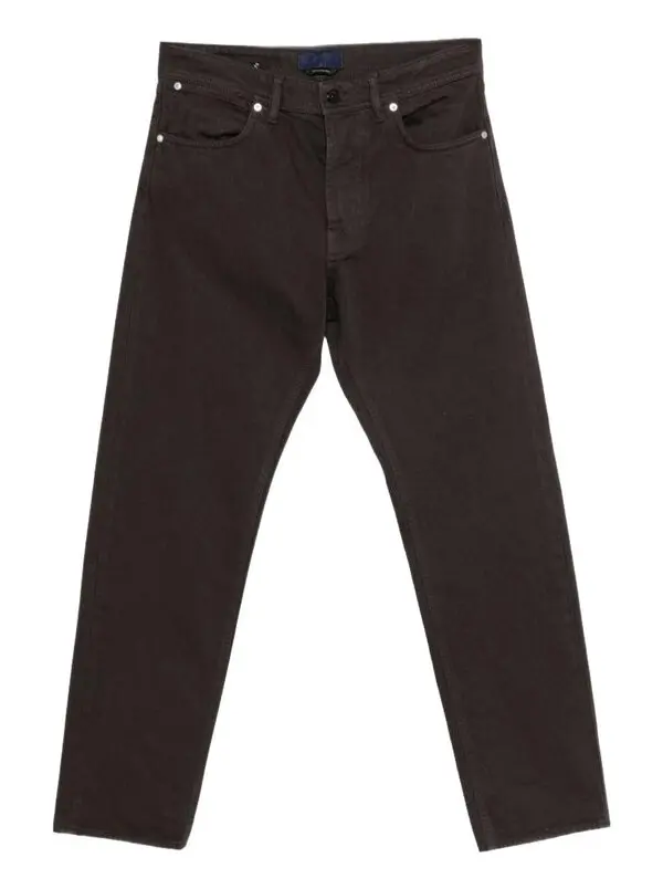 Stone Island Logo Patch Straight-leg Jeans - No