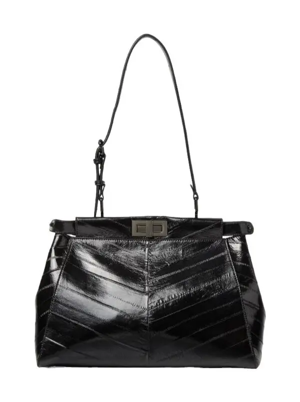 Fendi My Peekaboo Medium Shoulder Bag - Black