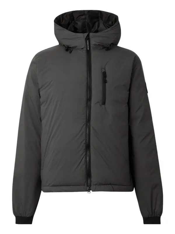 Canada Goose Resistant Hooded Short Puffer Jacket - Black