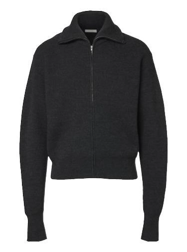 LEMAIRE Knit Wool Zip-up Cardigan - Black