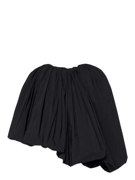 Magda Butrym Asymmetric Draped Top - Black