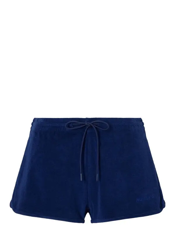 Hunza G Cotton-terry Shorts - Blue