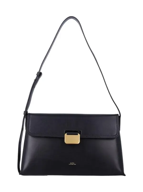 A.p.c. Simone Leather Shoulder Bag - Black