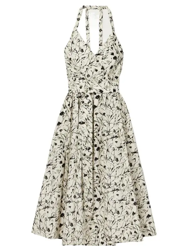 Proenza Schouler Vintage Printed Dress - Camel