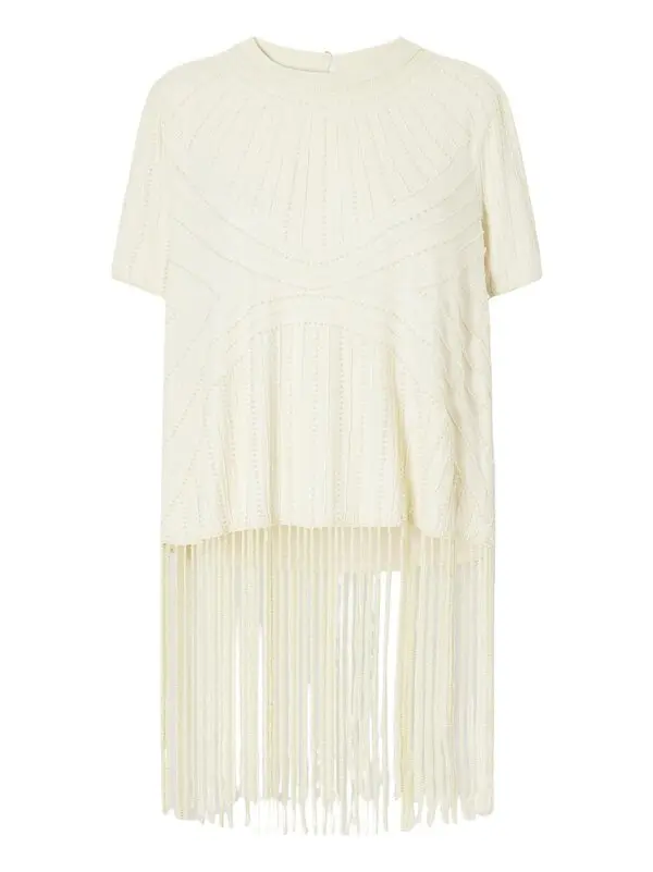 Sea Carlotta Embellished Cotton Blouse - White