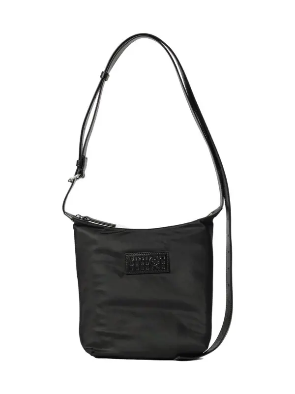 MAISON MARGIELA Logo-patch Crossbody Bag - Black