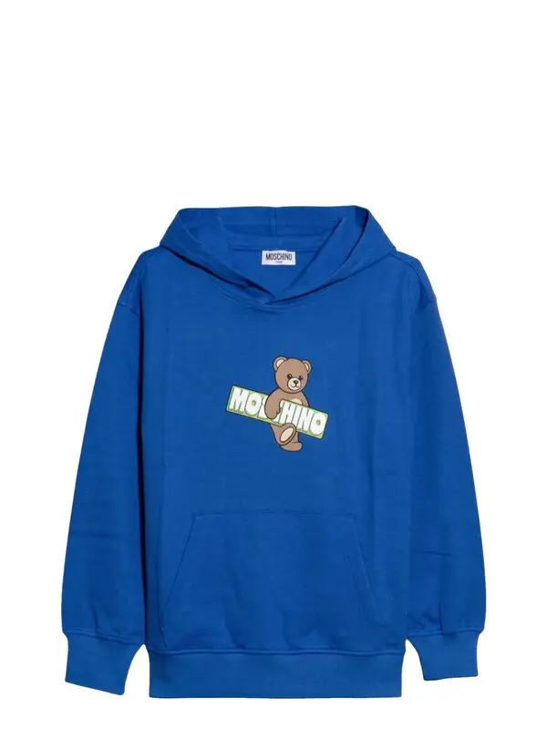 Moschino Teddy Graphic Hoodie - Blue
