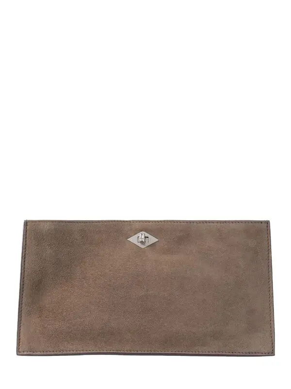 METIER Ease 28 Suede Clutch - Brown