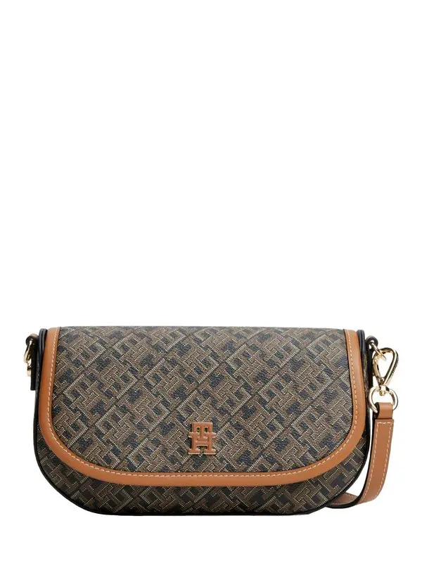 Tommy Hilfiger Monogram Saddle Bag - No