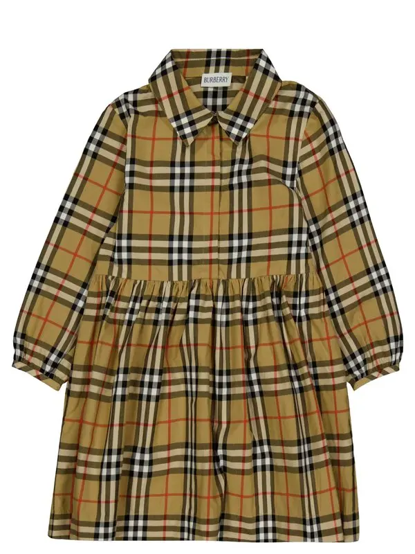 Burberry Long Sleeve Shirt Dress - No
