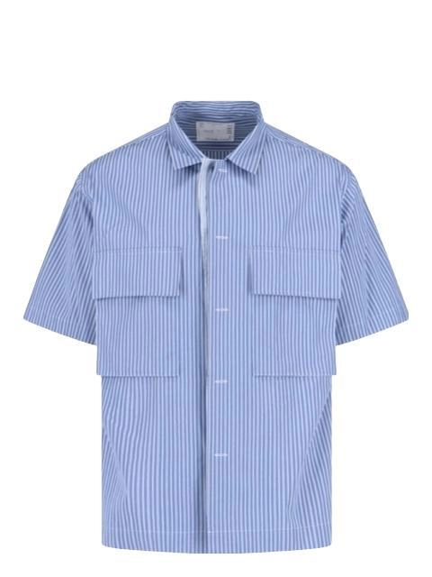 Sacai Short Sleeve Shirt - Light Blue
