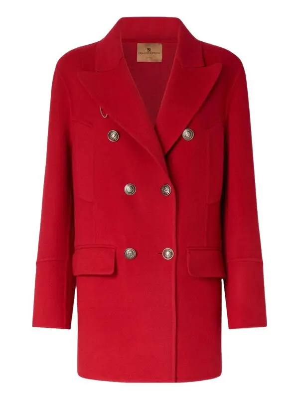 Ermanno Scervino Double-breasted Tailored Coat - Red