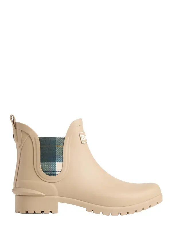 Barbour Plaid Panel Short Rain Boot - No